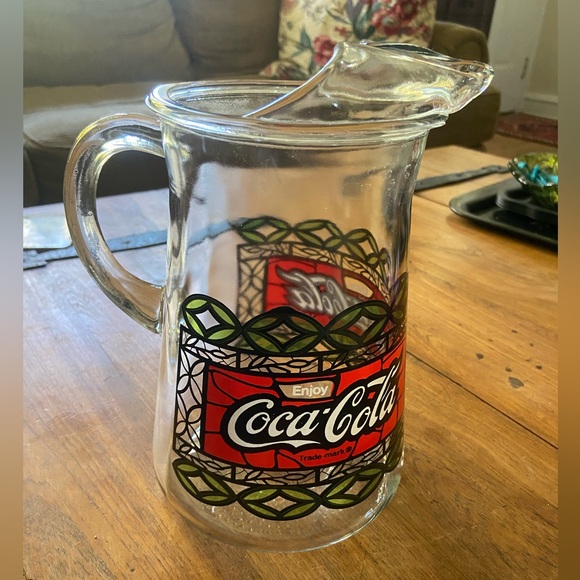 Coca Cola | Dining | Vintage Coca Cola Glass Pitcher | Poshmark